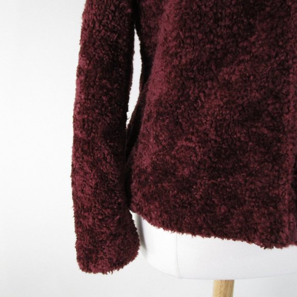 Pendleton | Jackets & Coats | Pendleton Red Maroon Plaid Fuzzy Full Zip ...
